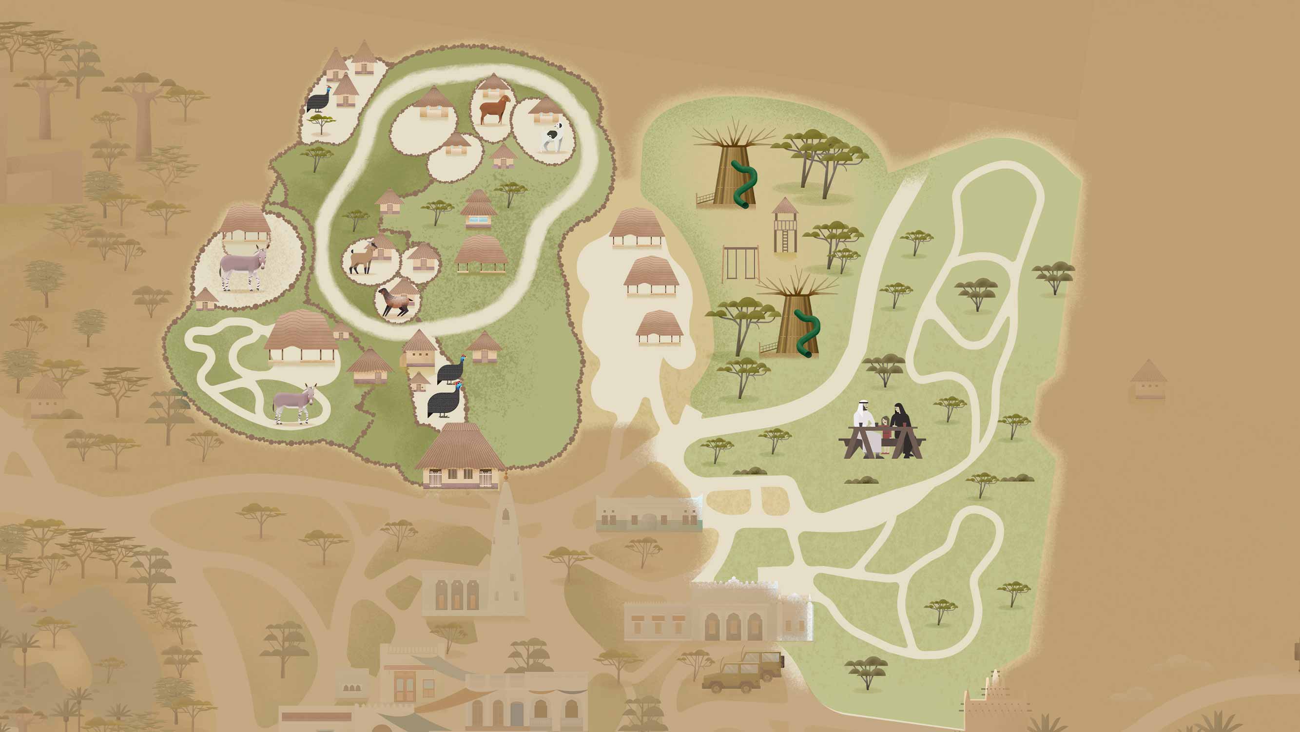Sharjah Safari Map